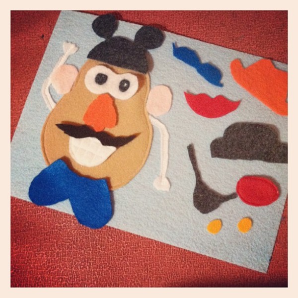 DIY Mr. Potato Head Play Mat for Quiet Books and Travel with Kids