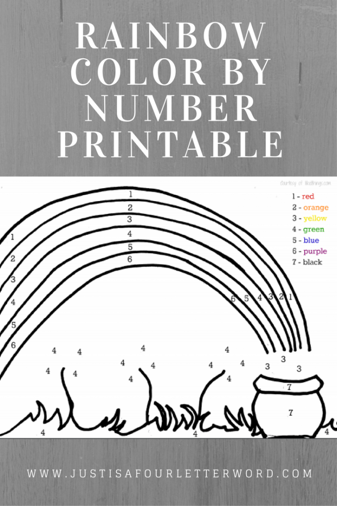 St. Patrick's Day Rainbow Coloring Sheet {free printable}