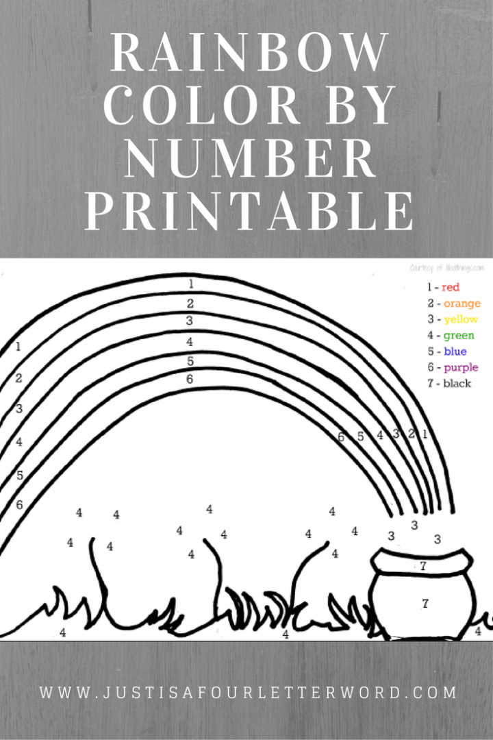 St. Patrick's Day Rainbow Coloring Sheet {free printable}