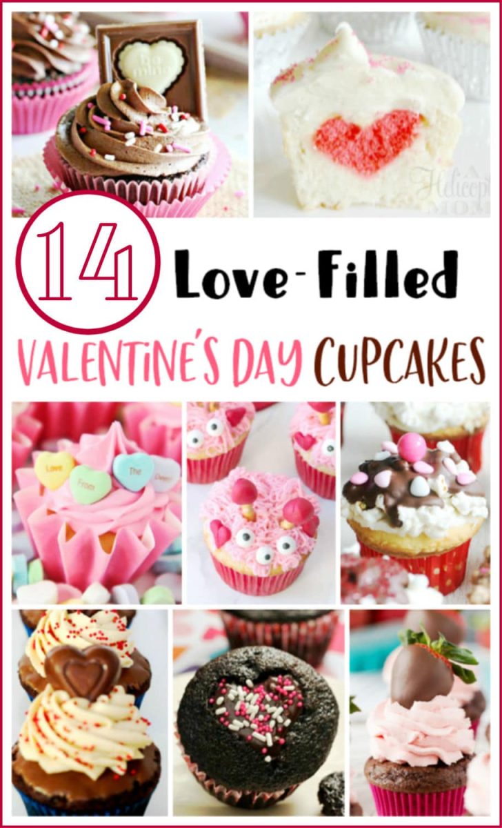 14 Adorable Valentine's Day Cupcakes