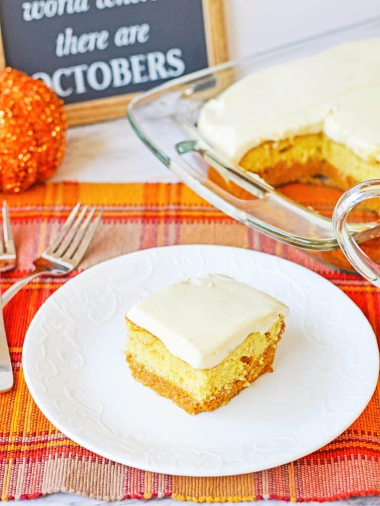 Pumpkin Magic Cake Recipe - Just is a Four Letter Word