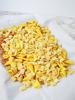 Buttered Halloween Chex Mix - Just is a Four Letter Word