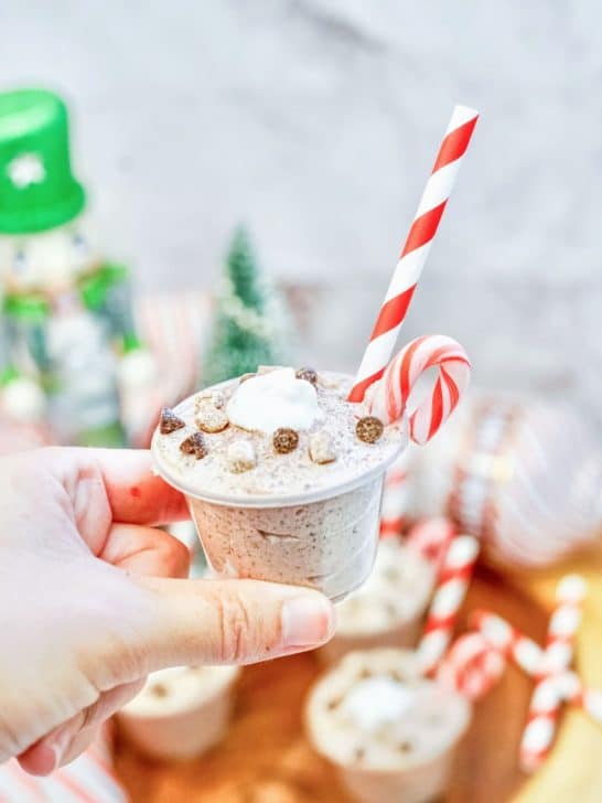 Hot Chocolate Pudding Shots - Just is a Four Letter Word
