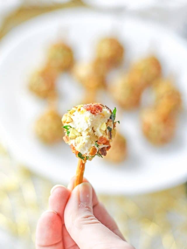Mini Cheese Balls Appetizer - Just is a Four Letter Word