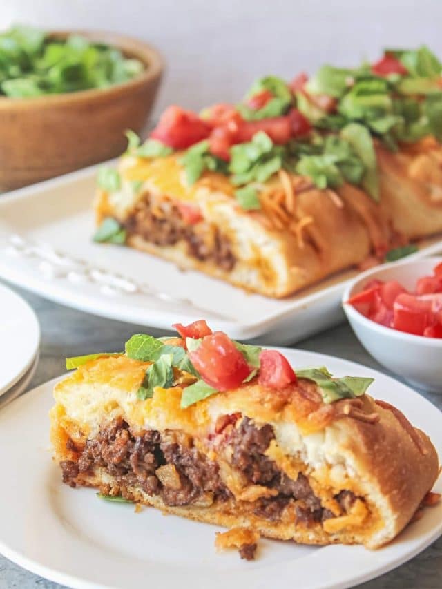 Mouthwatering Taco Braid With Pizza Crust - Just is a Four Letter Word