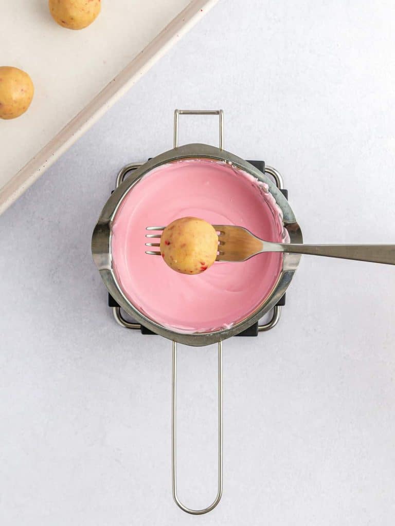 Strawberry Crunch Cookie Balls - Just is a Four Letter Word