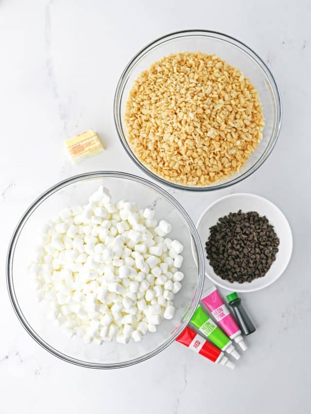 Watermelon Rice Krispie Treats - Just is a Four Letter Word