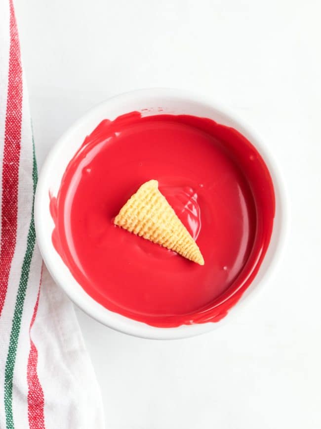 Bugle Santa Hats Snack - Just is a Four Letter Word